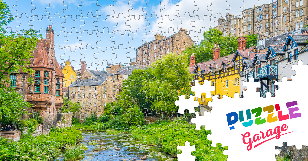 Scottish Village Jigsaw Puzzle Countries Great Britain Puzzle Garage scottish-village-jigsaw-puzzle-countries-great-britain-puzzle-garage