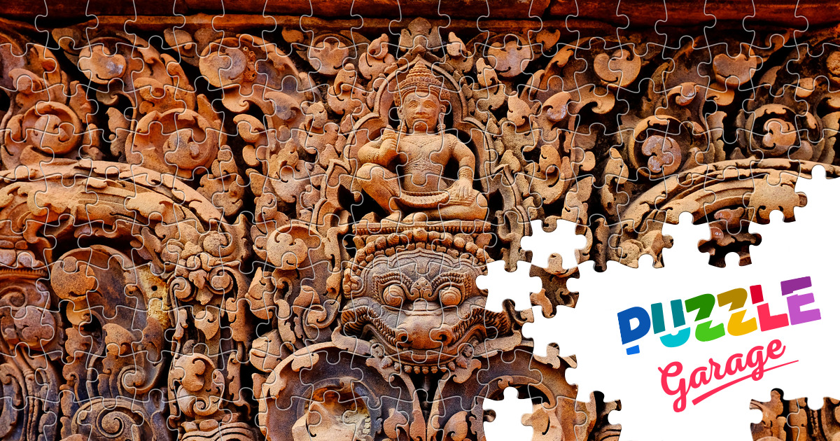 Stone carving Jigsaw Puzzle (Countries, Cambodia) | Puzzle Garage