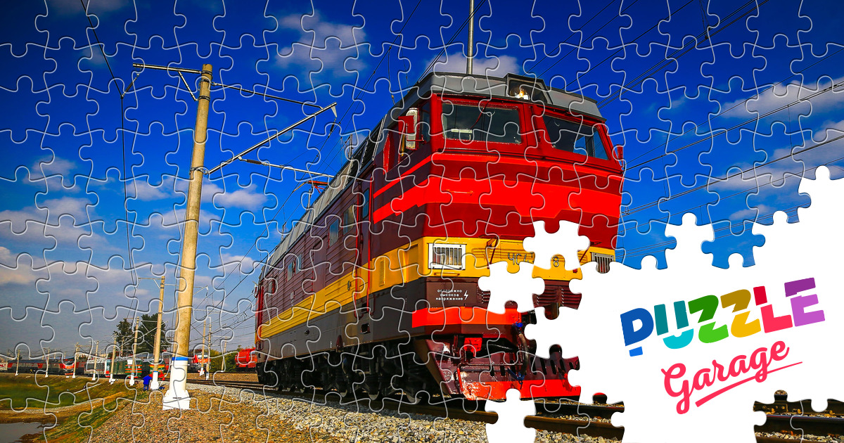 Electric locomotive Jigsaw Puzzle (Technics, Trains) | Puzzle Garage