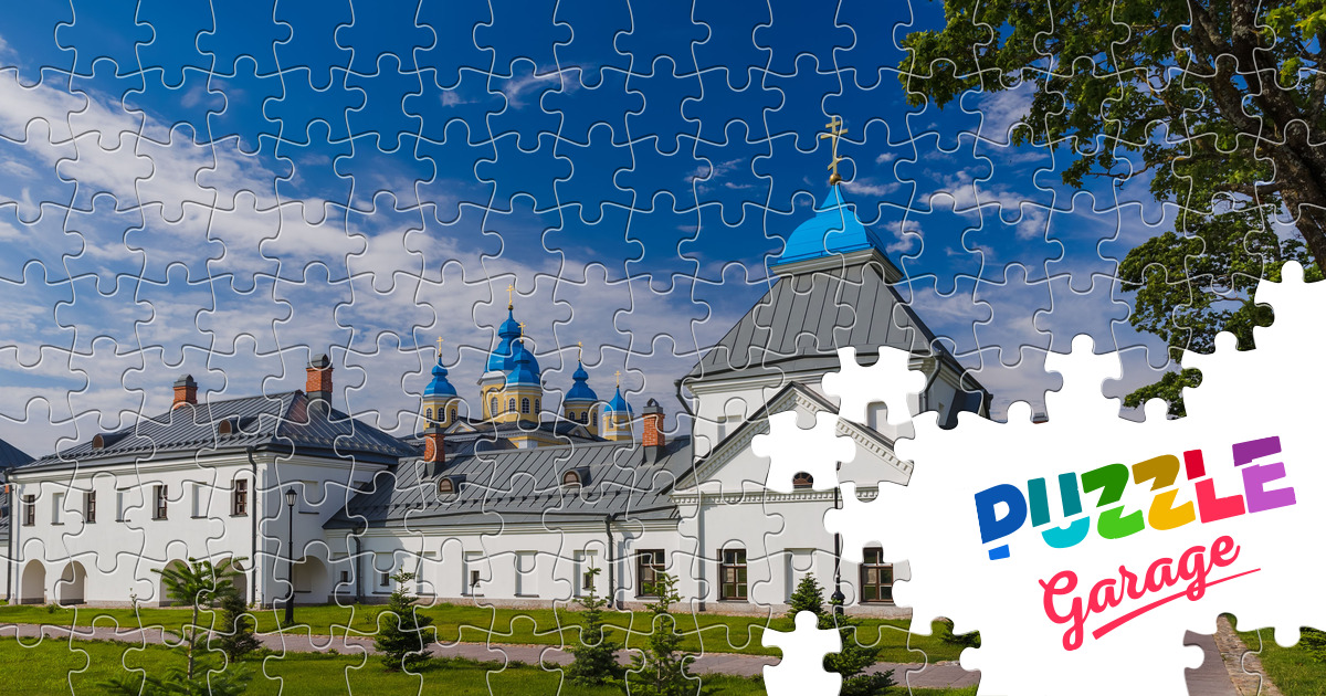Konevsky Monastery Jigsaw Puzzle (Countries, Russia) | Puzzle Garage