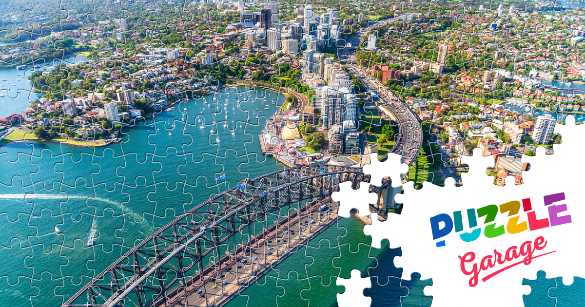 View of the Harbor Bridge Jigsaw Puzzle (Architecture, Bridges ...