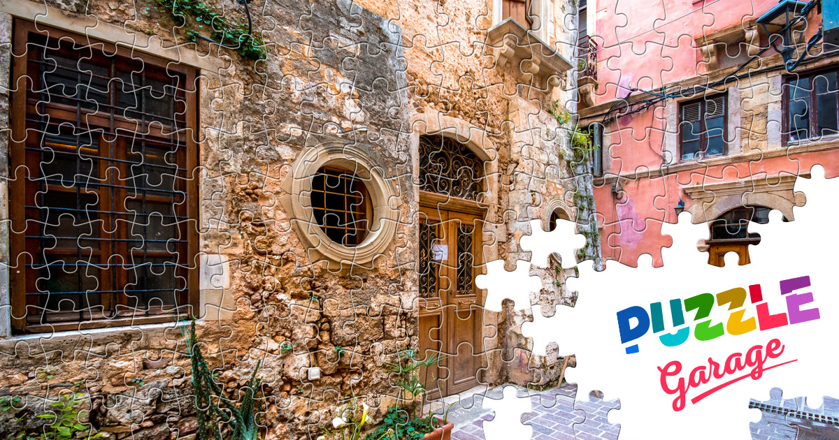 Gamle gader i Chania Jigsaw Puslespil (Lande, Grækenland) | Puzzle Garage