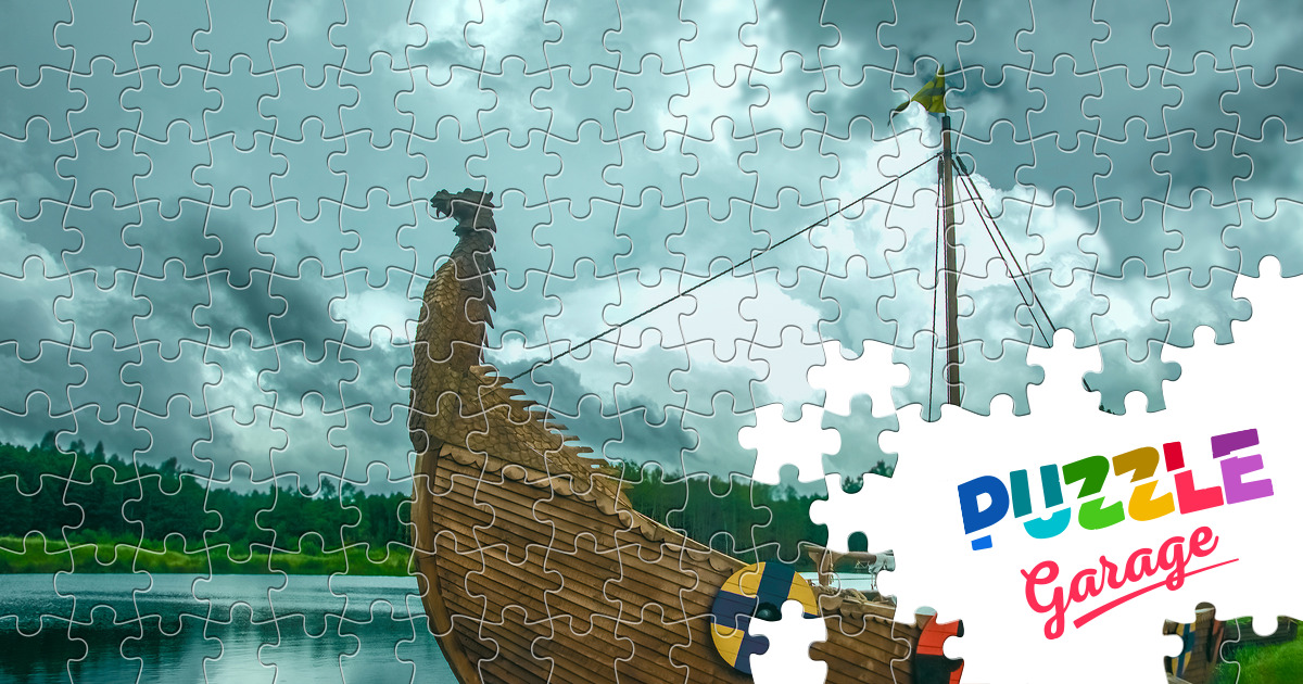 Viking Drakkar Jigsaw Puzzle (Technics, Ships) | Puzzle Garage