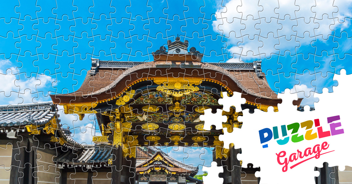 Main gate of Ninomaru Palace Jigsaw Puzzle (Countries, Japan) | Puzzle ...