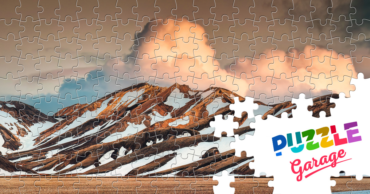 Volcanic mountain, Landmannalaugar Jigsaw Puzzle (Countries, Iceland ...