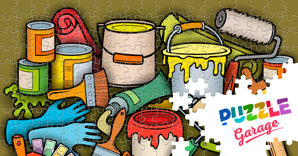 Tools for repair Jigsaw Puzzle (For children, Cartoon Illustrations ...