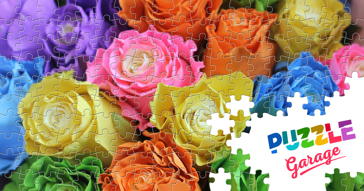 Multicolored roses Jigsaw Puzzle (Plants, Flowers) | Puzzle Garage