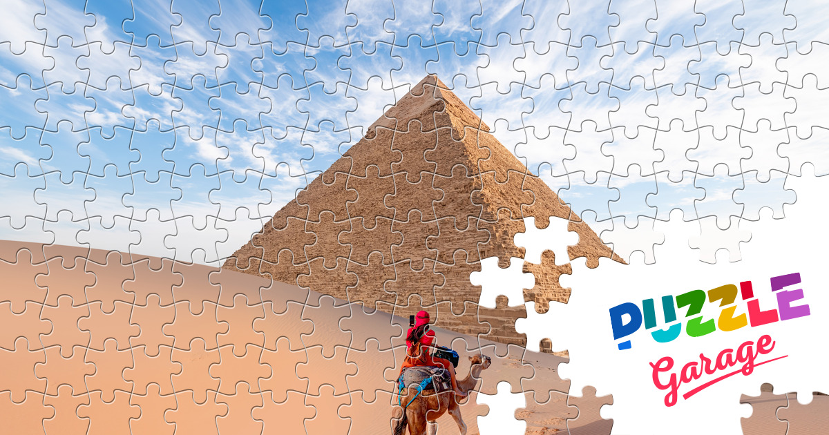 Piramida Giza Puzzle Potongan (Alam, Gurun) | Puzzle Garage