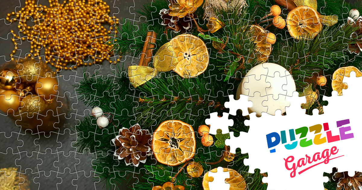 Christmas wreath Jigsaw Puzzle (Holidays, Christmas) | Puzzle Garage
