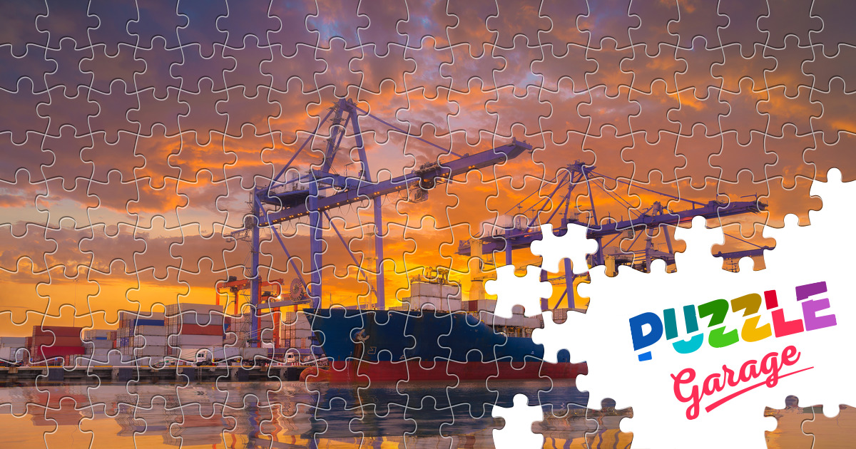 Container ship Jigsaw Puzzle (Technics, Ships) | Puzzle Garage