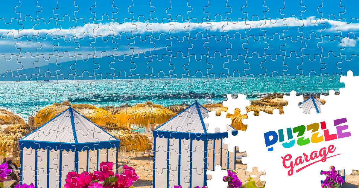 Playa del Duque beach Jigsaw Puzzle (Countries, Spain) | Puzzle Garage