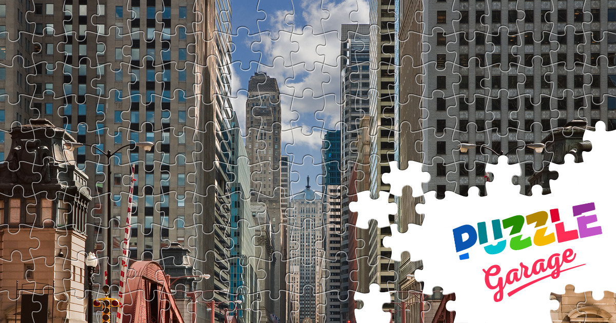 LaSalle Street, Chicago Jigsaw Puzzle (Countries, USA) | Puzzle Garage