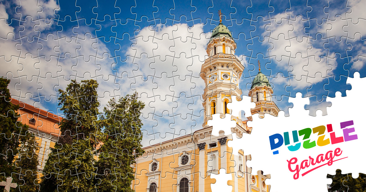Holy Cross Cathedral in Uzhhorod Jigsaw Puzzle (Countries, Ukraine ...