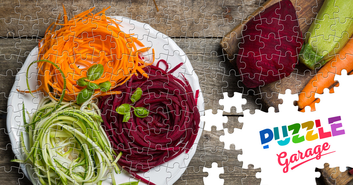 Colorful vegetable noodles Jigsaw Puzzle (Plants, Vegetables) | Puzzle ...