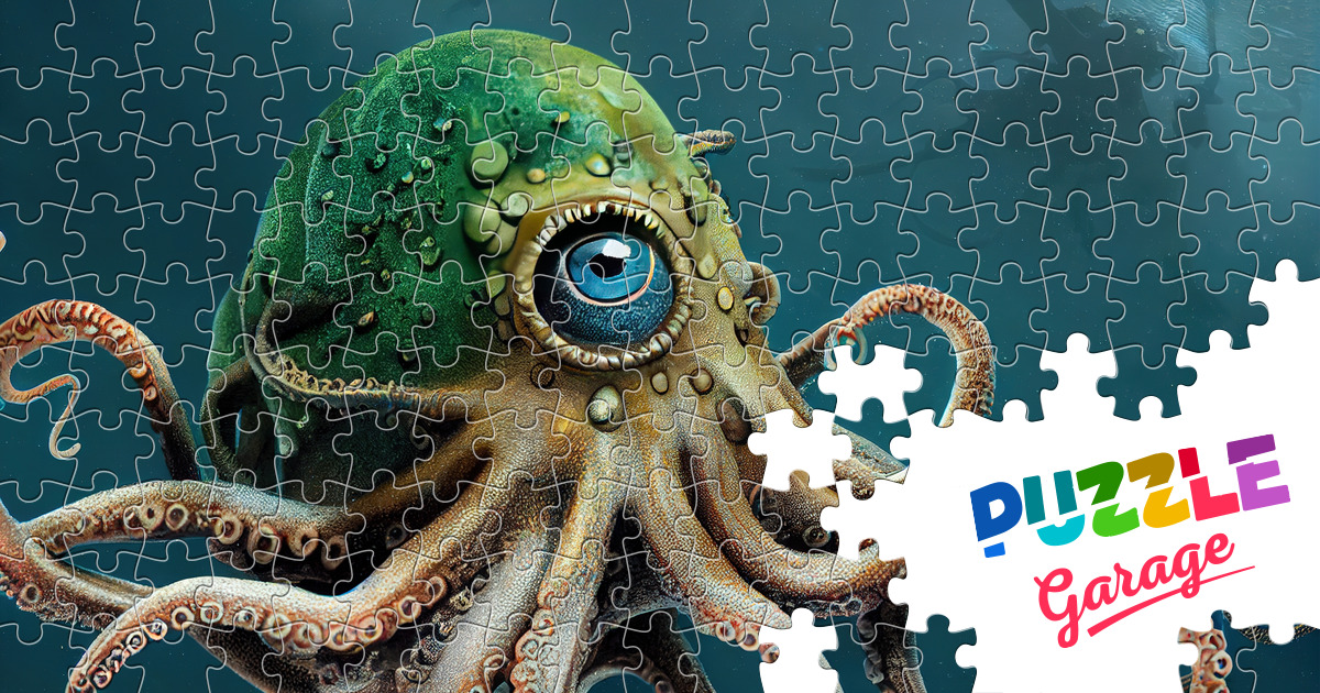 Futuristic octopus Jigsaw Puzzle (Space, Sci-Fi) | Puzzle Garage