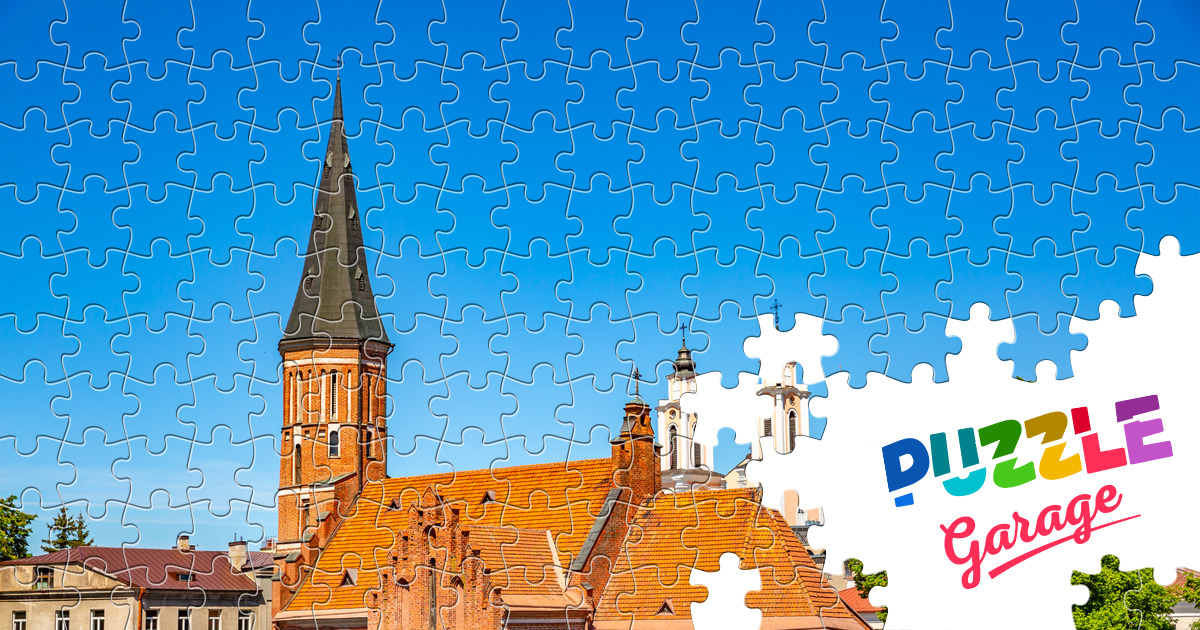 Vytautas Church in Kaunas Jigsaw Puzzle (Countries, Lithuania) | Puzzle ...