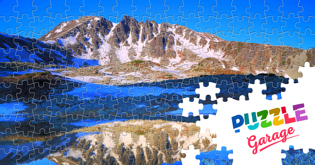 Reflection of a mountain in a lake Jigsaw Puzzle (Nature, Mountains ...