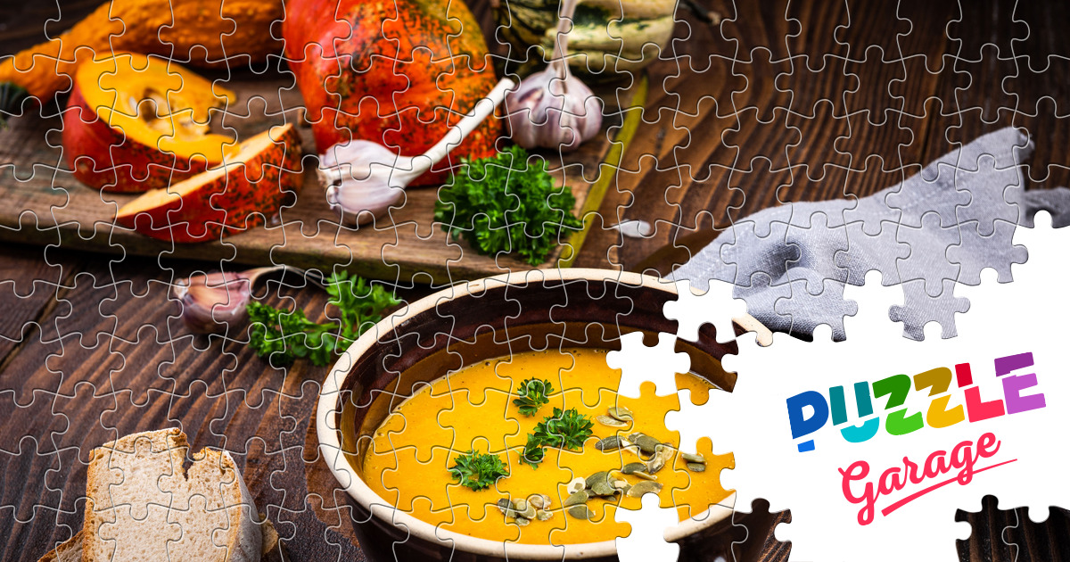 Homemade pumpkin soup Jigsaw Puzzle (Home, Food) | Puzzle Garage
