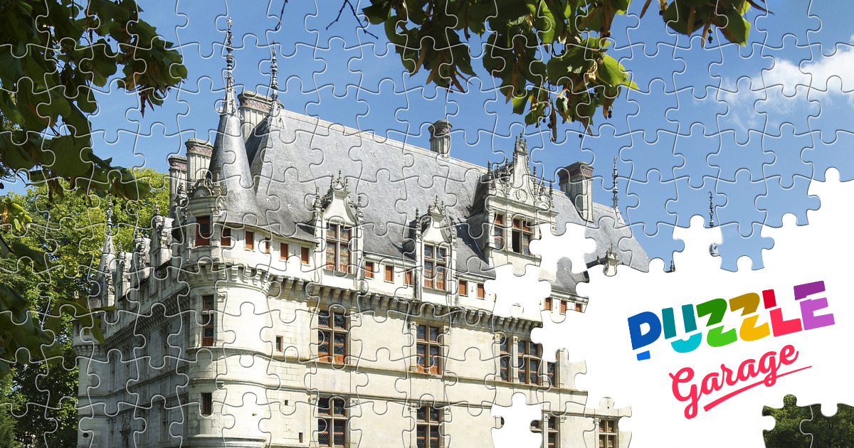Aze-le-Rideau castle Jigsaw Puzzle (Countries, France) | Puzzle Garage