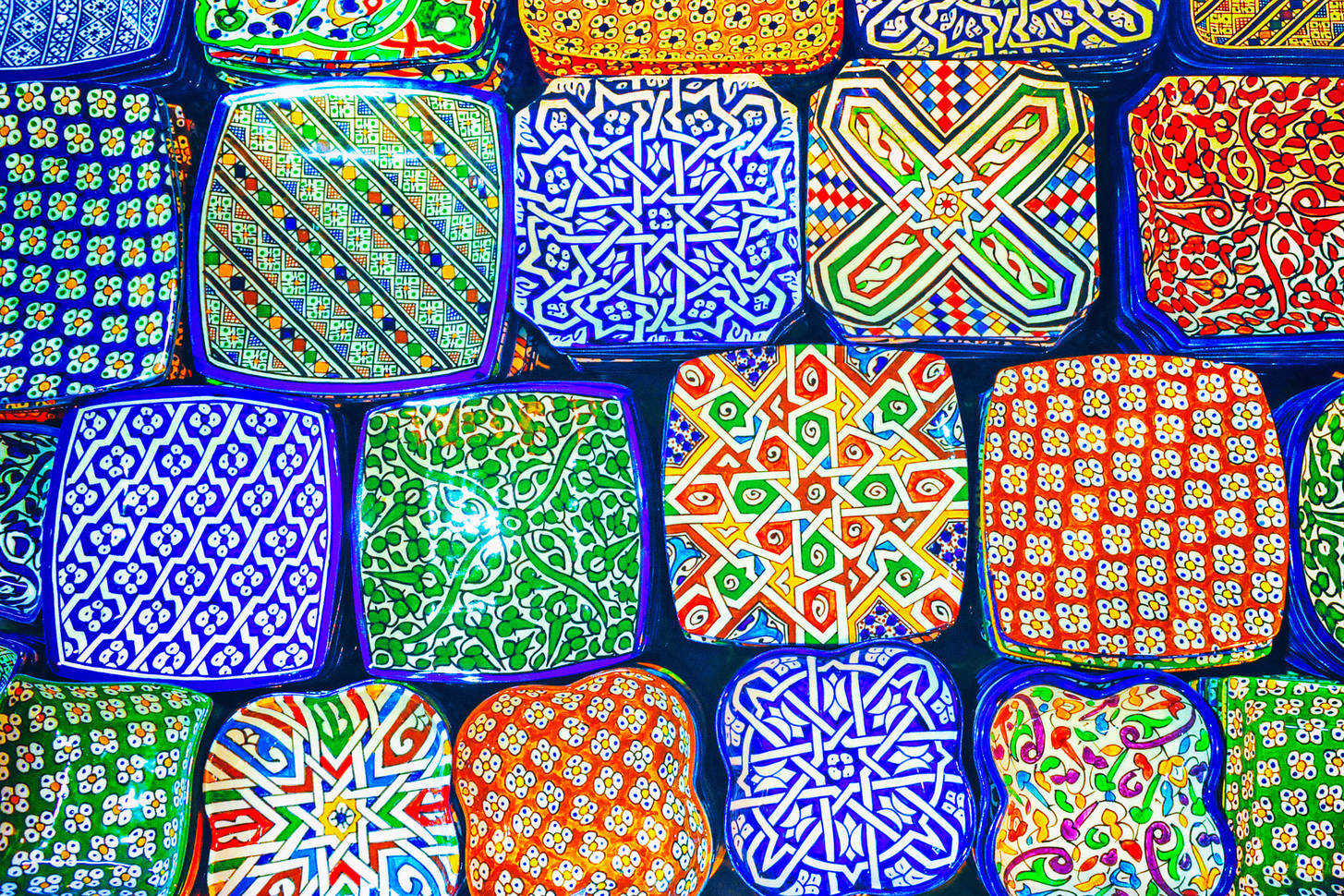 Traditional plates of Morocco Jigsaw Puzzle (Countries, Morocco ...