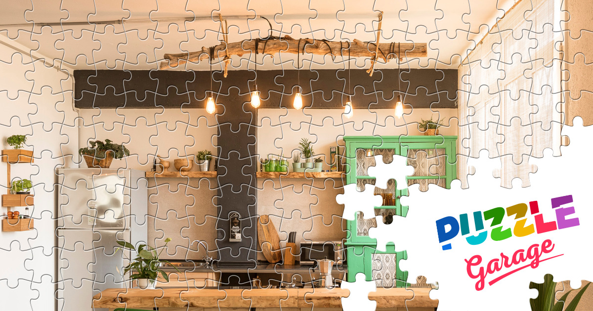 Stylish and bright kitchen Jigsaw Puzzle (Home, Interiors) | Puzzle Garage