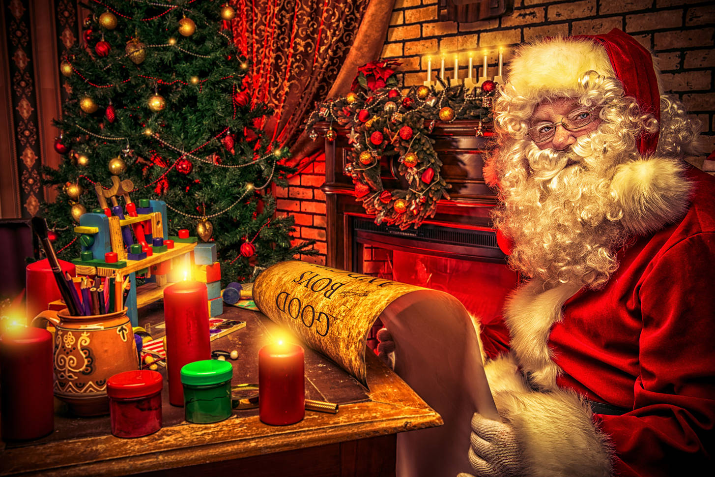 Santa Claus with a list in his hands Jigsaw Puzzle (Holidays, Christmas ...