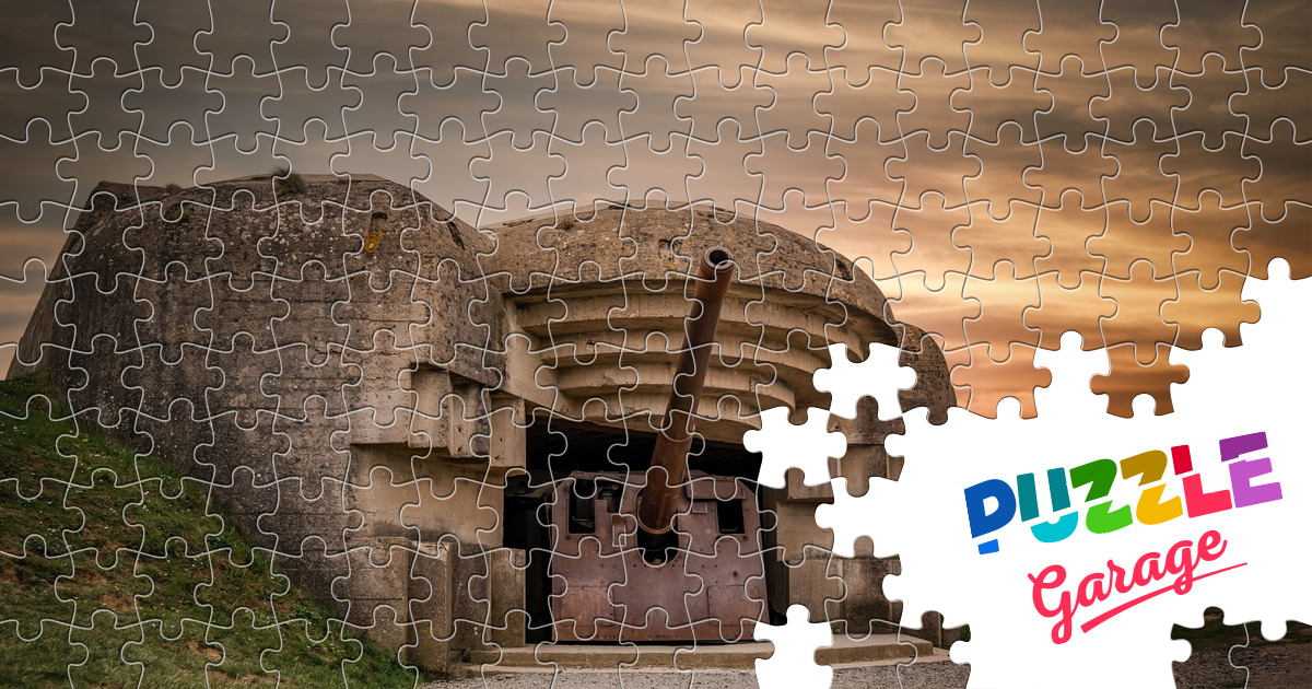 Long-sur-Mer battery Jigsaw Puzzle (Countries, France) | Puzzle Garage