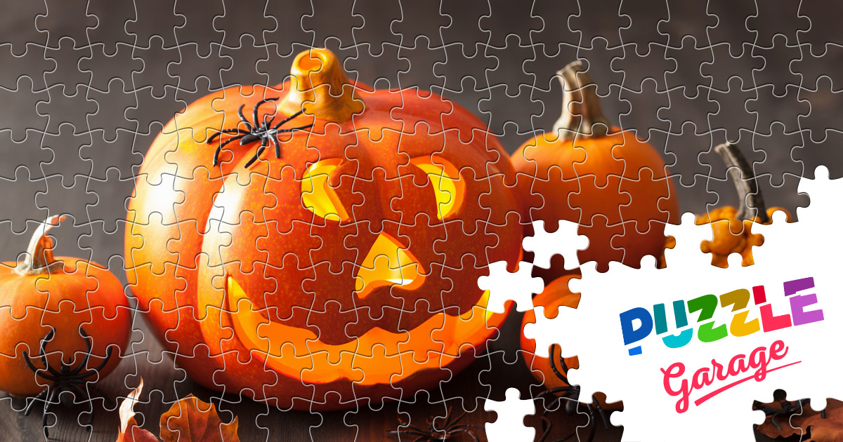 Pumpkins on the table Jigsaw Puzzle (Holidays, Halloween) | Puzzle Garage
