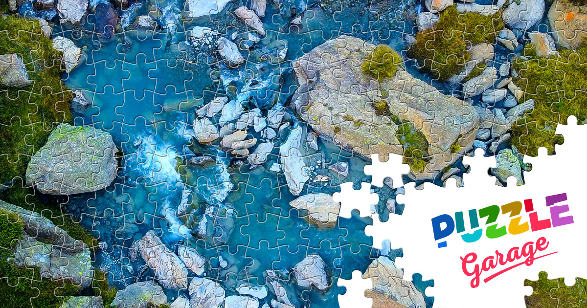 Aerial view of the river Jigsaw Puzzle (Other, Aerial view) | Puzzle Garage