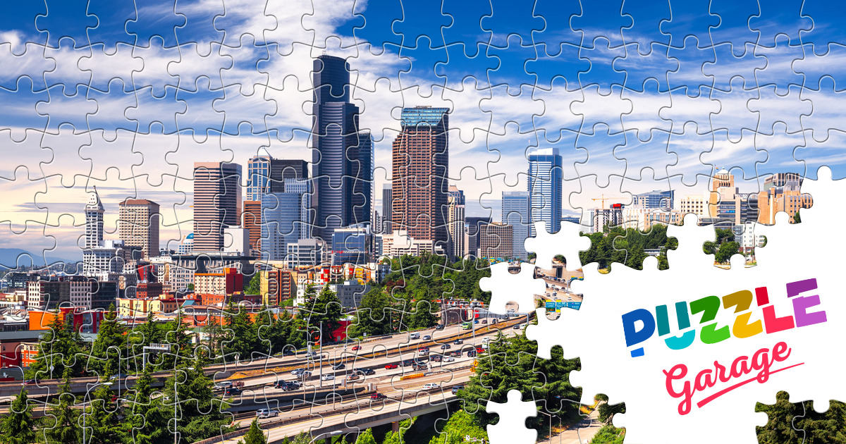 Highway in Seattle Jigsaw Puzzle (Countries, USA) | Puzzle Garage
