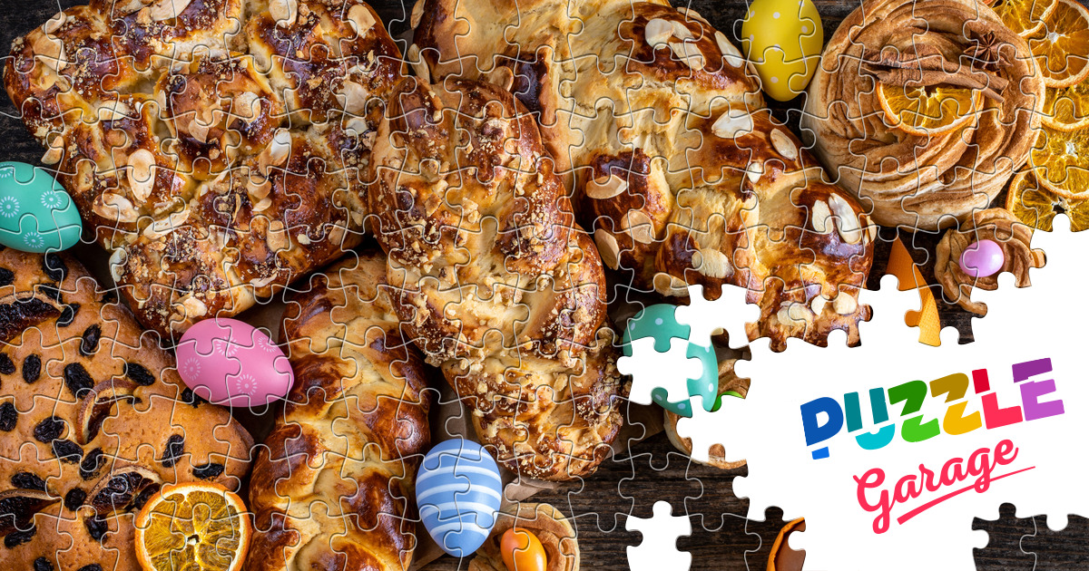 Easter cakes and eggs Jigsaw Puzzle (Holidays, Easter) | Puzzle Garage