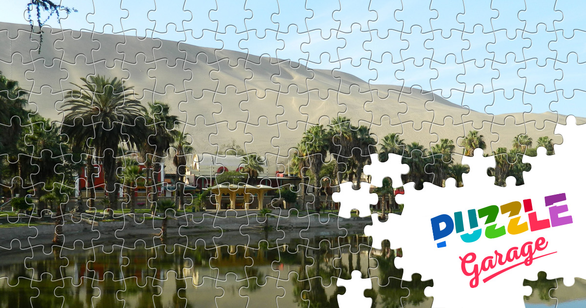 Huacachina Oasis Jigsaw Puzzle (Countries, Peru) | Puzzle Garage