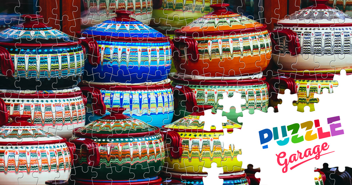 Traditional Bulgarian pots Jigsaw Puzzle (Countries, Bulgaria) | Puzzle ...