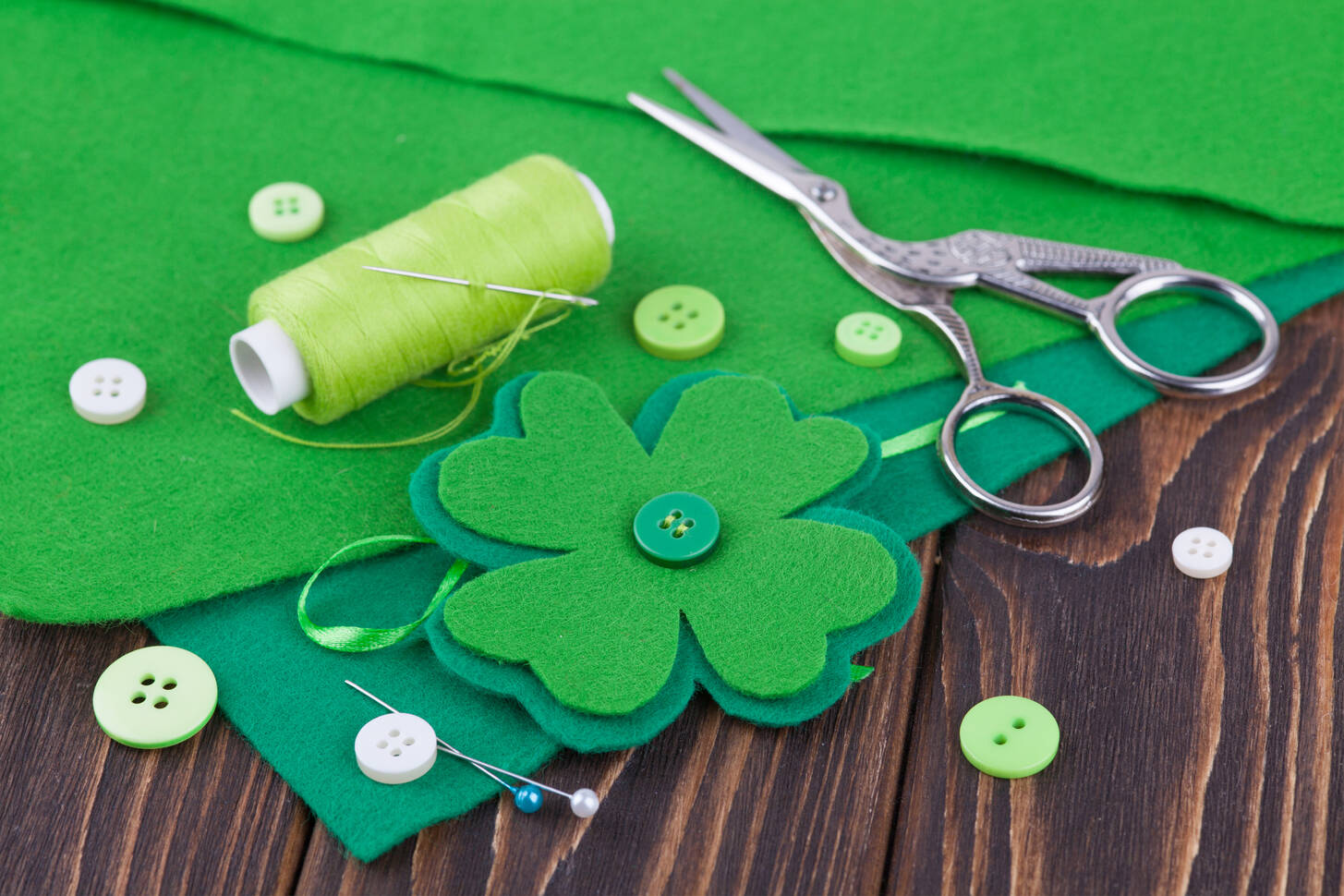 Felt clover leaf Jigsaw Puzzle (Home, Needlework) | Puzzle Garage