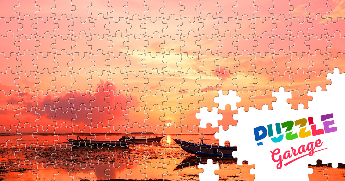 Ocean shore at low tide Jigsaw Puzzle (Nature, Seas and Oceans) | Puzzle Garage