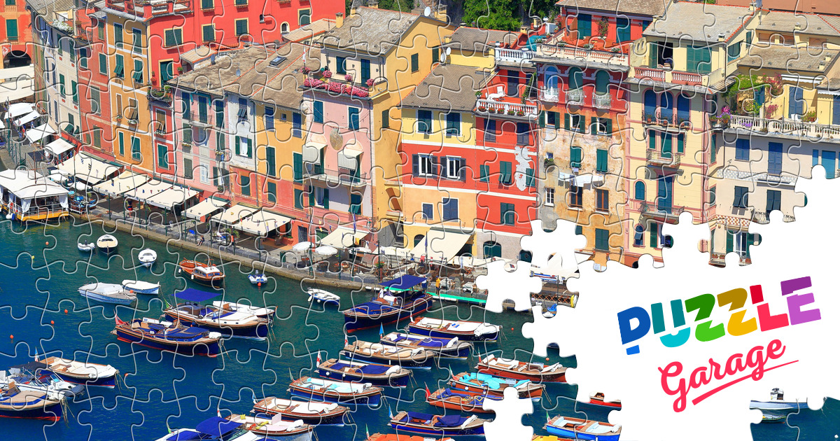 Boats in Portofino, Italy Jigsaw Puzzle (Countries, Italy) | Puzzle Garage