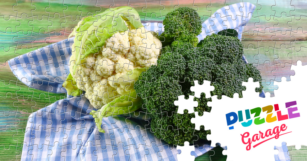 Broccoli and cauliflower table Jigsaw Puzzle (Plants, Vegetables ...