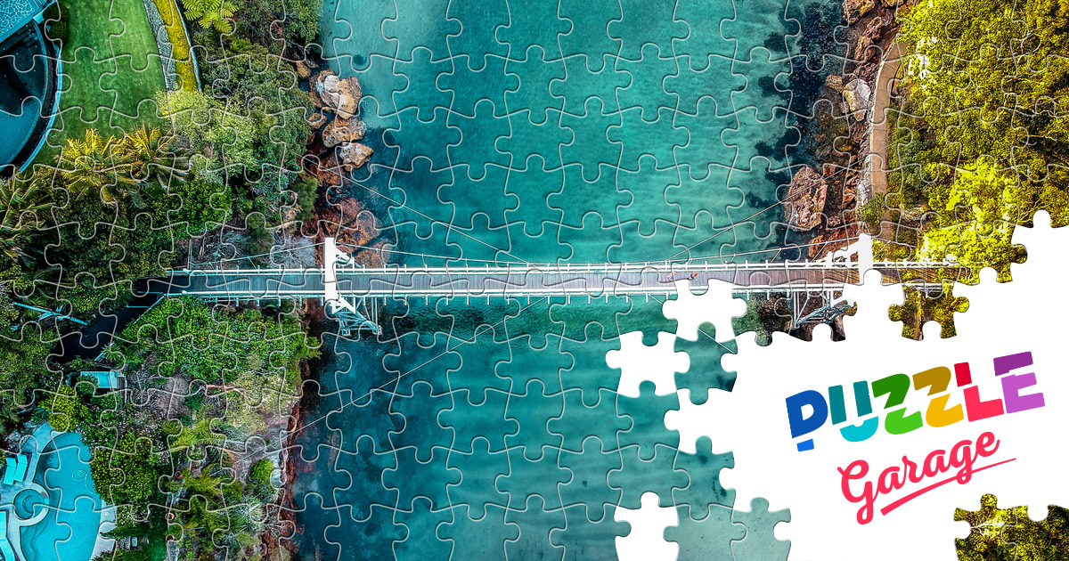Top view of Parsley Bay beach Jigsaw Puzzle (Other, Aerial view ...