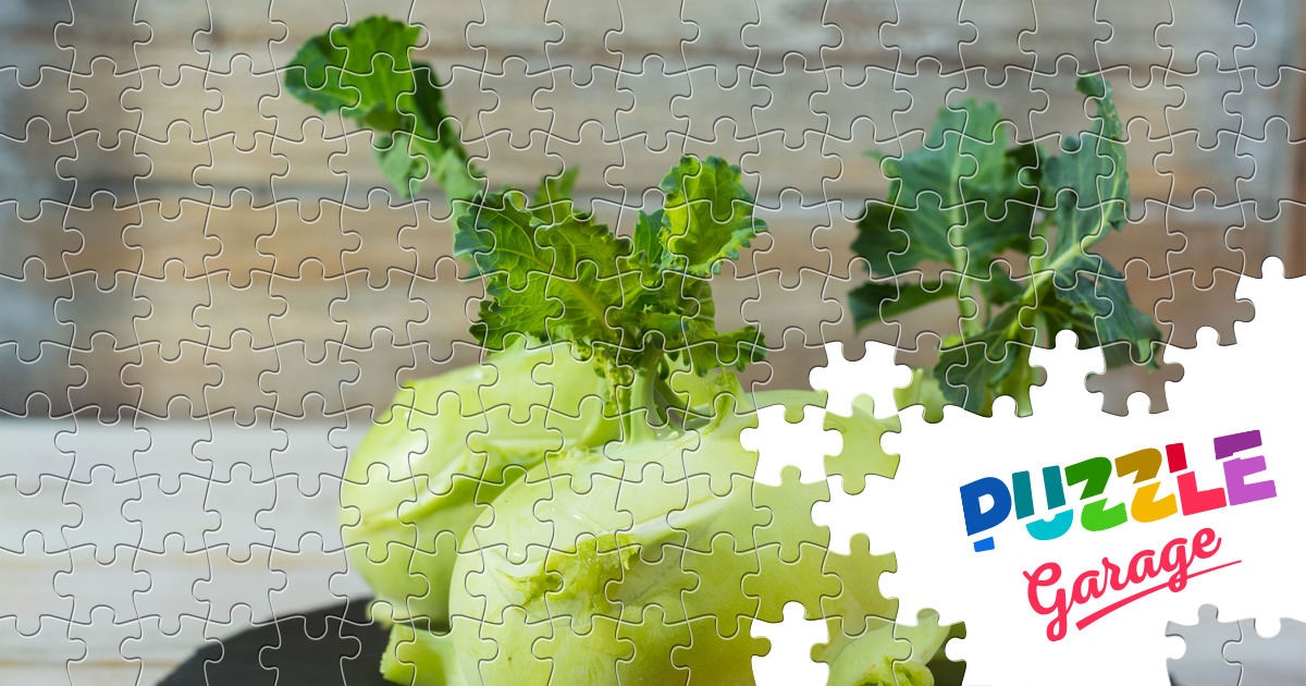 Kohlrabi on the table Jigsaw Puzzle (Plants, Vegetables) | Puzzle Garage