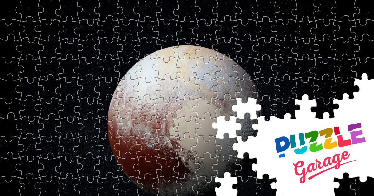 Planet Pluto in the starry sky Jigsaw Puzzle (Space, Cosmonautics ...