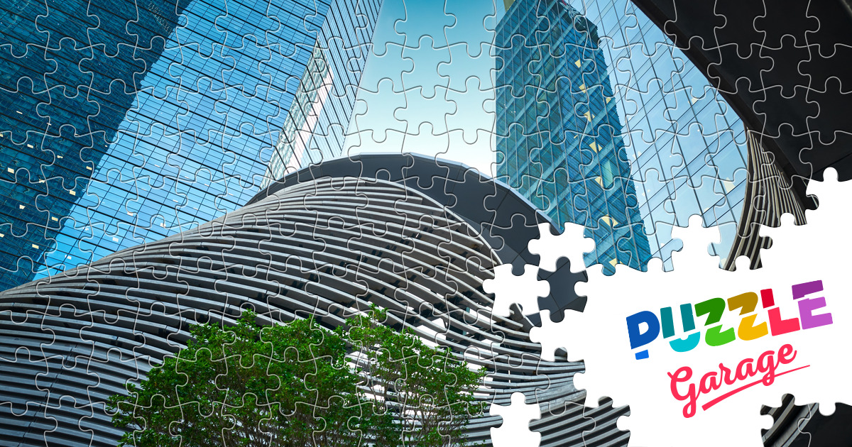 Modern skyscrapers Jigsaw Puzzle (Architecture, Skyscrapers) | Puzzle Garage