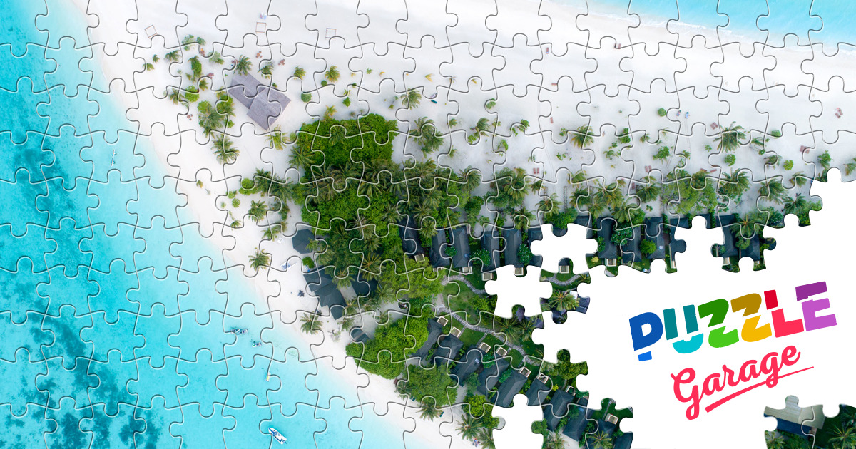 Aerial view of the Maldives Jigsaw Puzzle (Other, Aerial view) | Puzzle ...