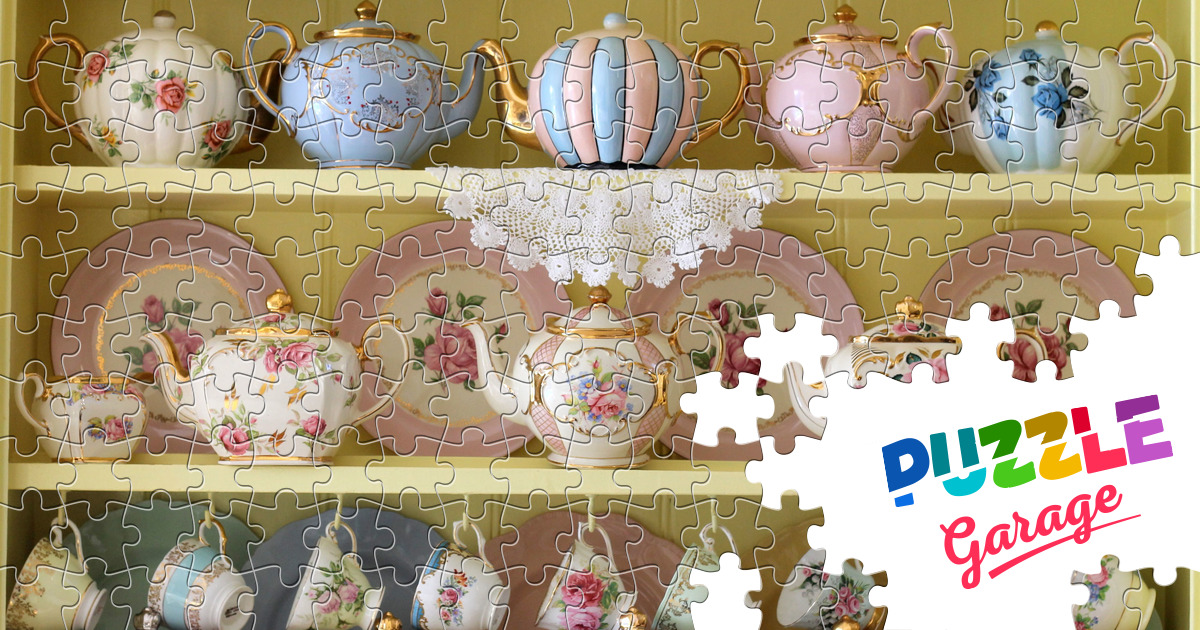 Tea ware collection Jigsaw Puzzle (Other, Collecting) | Puzzle Garage