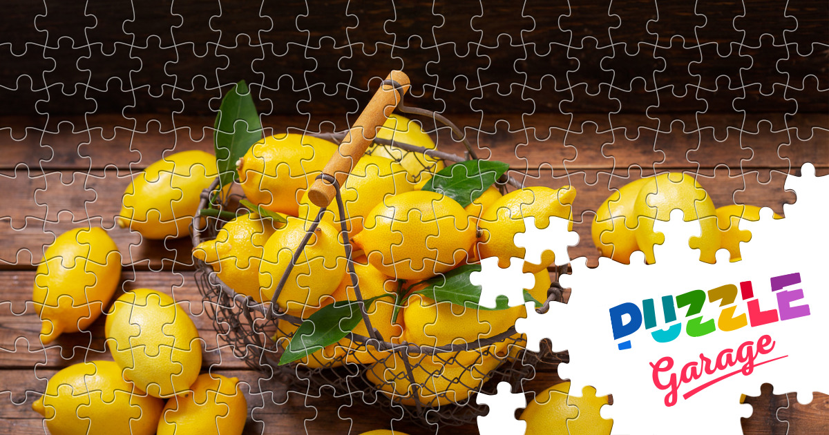 Ripe lemons on the table Jigsaw Puzzle (Plants, Fruits) | Puzzle Garage