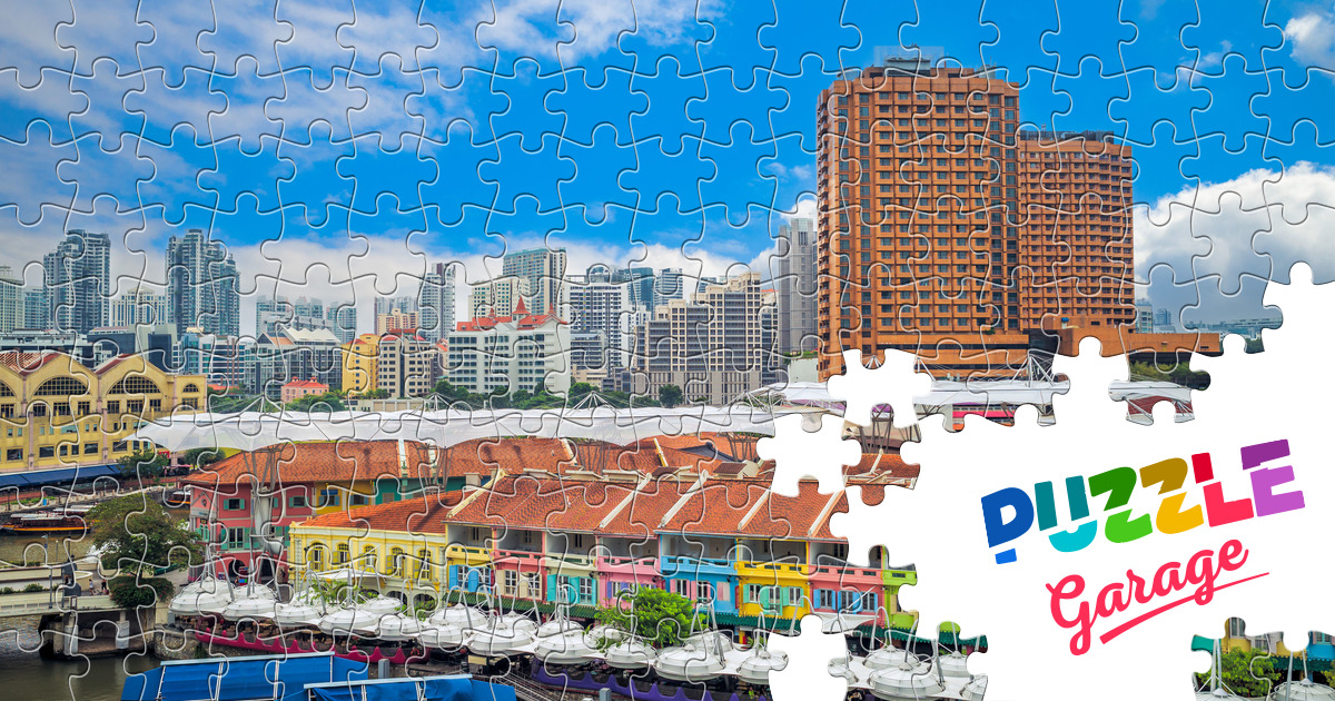 Embankment Clarke Quay Jigsaw Puzzle (Countries, Singapore) | Puzzle Garage