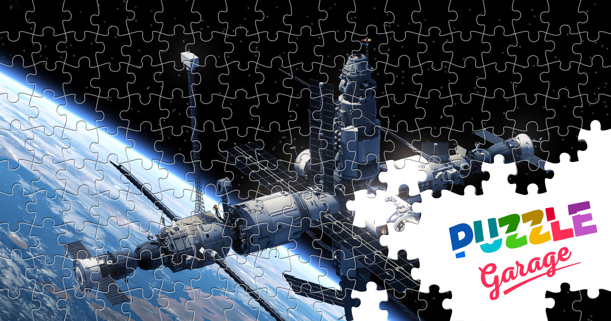 Space station Jigsaw Puzzle (Space, Cosmonautics) | Puzzle Garage