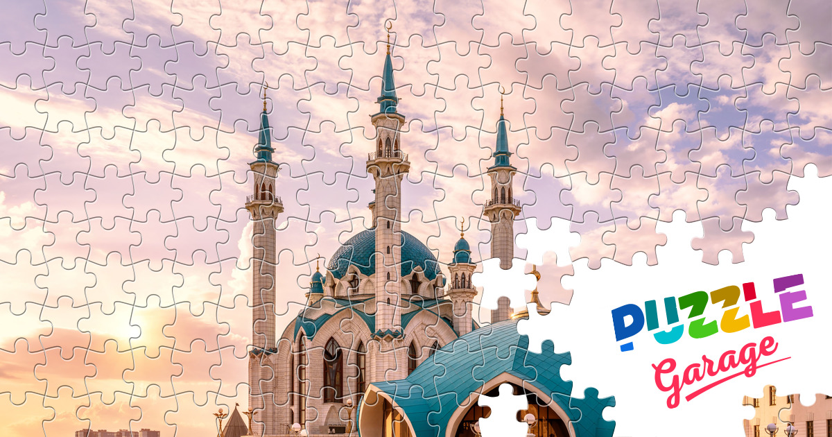 Mosque "Kul-Sharif" in Kazan Jigsaw Puzzle (Countries, Russia) | Puzzle ...