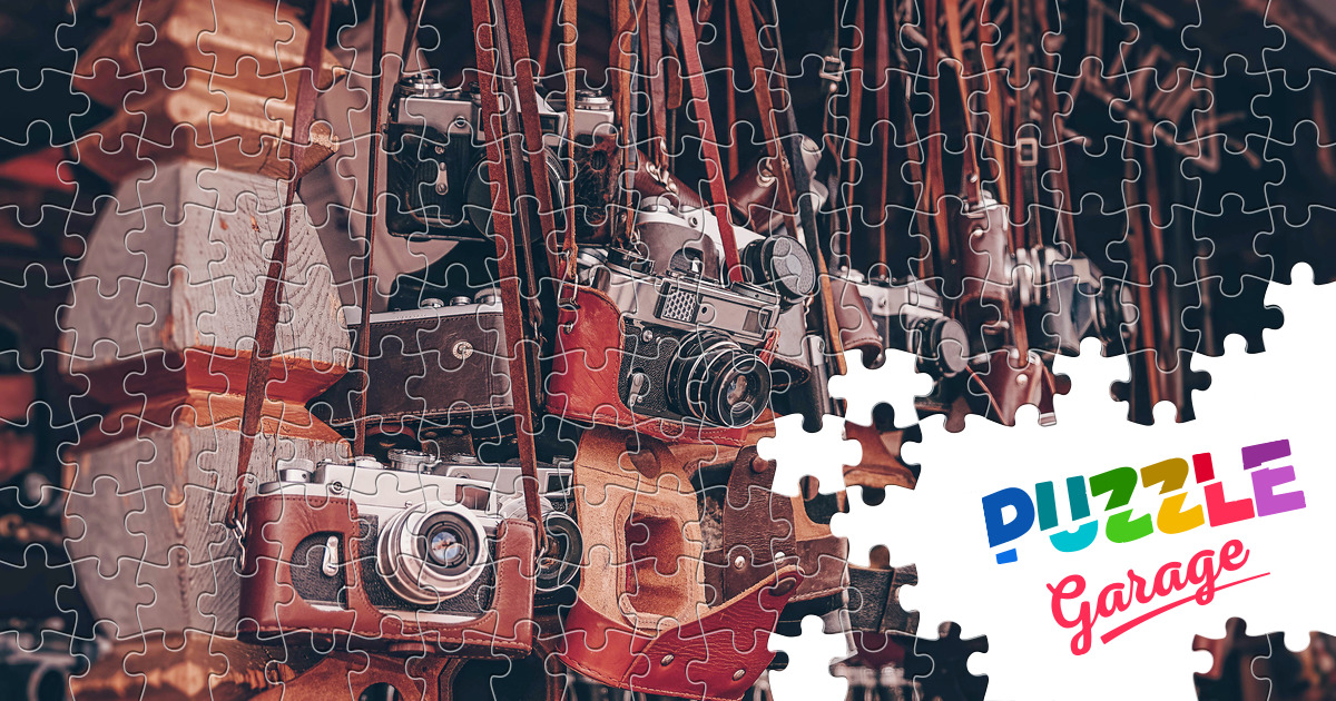 Old cameras Jigsaw Puzzle (Stuff, Foto cameras) | Puzzle Garage
