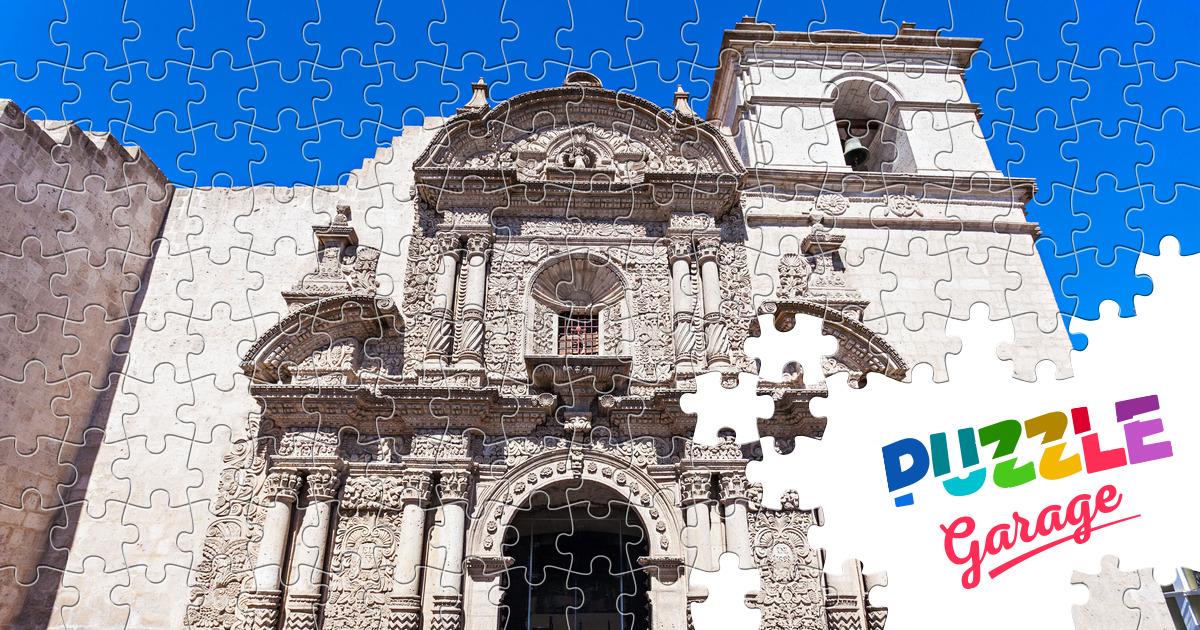 Church of the Company in Arequipa Jigsaw Puzzle (Countries, Peru ...