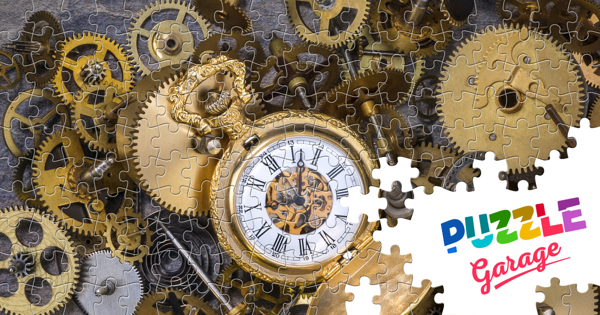 Pocket watches and mechanism parts Jigsaw Puzzle (Stuff, Watches ...